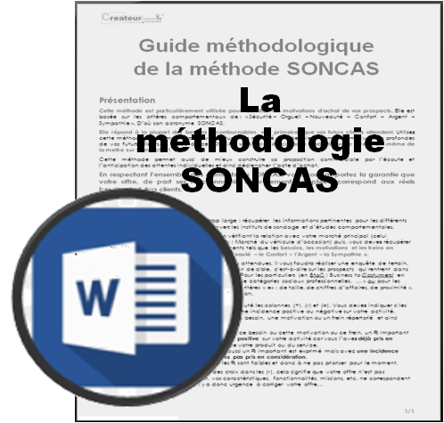 Méthode SONCAS pour une prise en compte des besoins clients